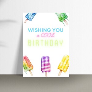Watercolor Summer Popsicle Clipart, Big Bundle Ice Cream on a Stick ...