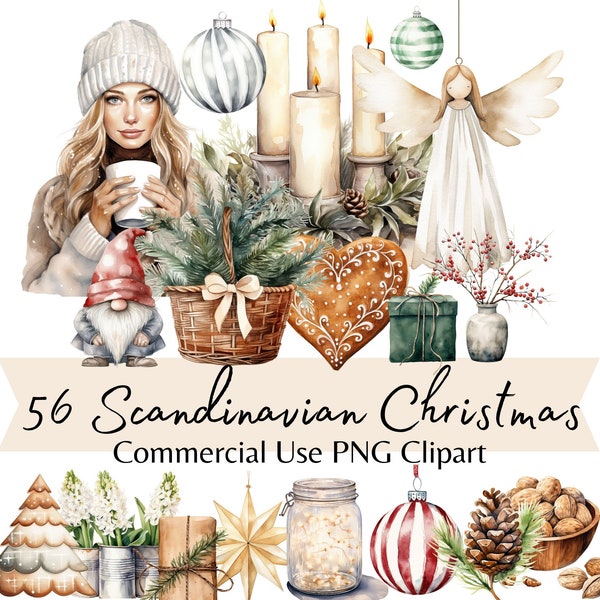 Scandinavian Clipart - Etsy