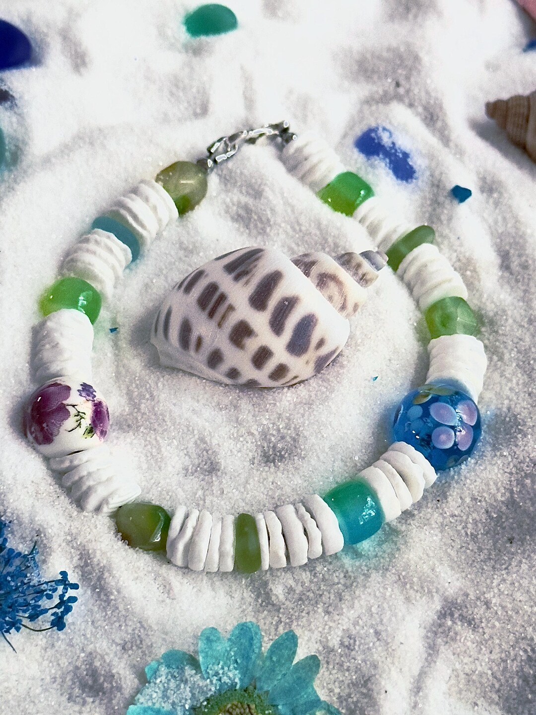 Tropical Shell Armlet - Handcrafted Vacation Jewelry for Ocean Fun ...