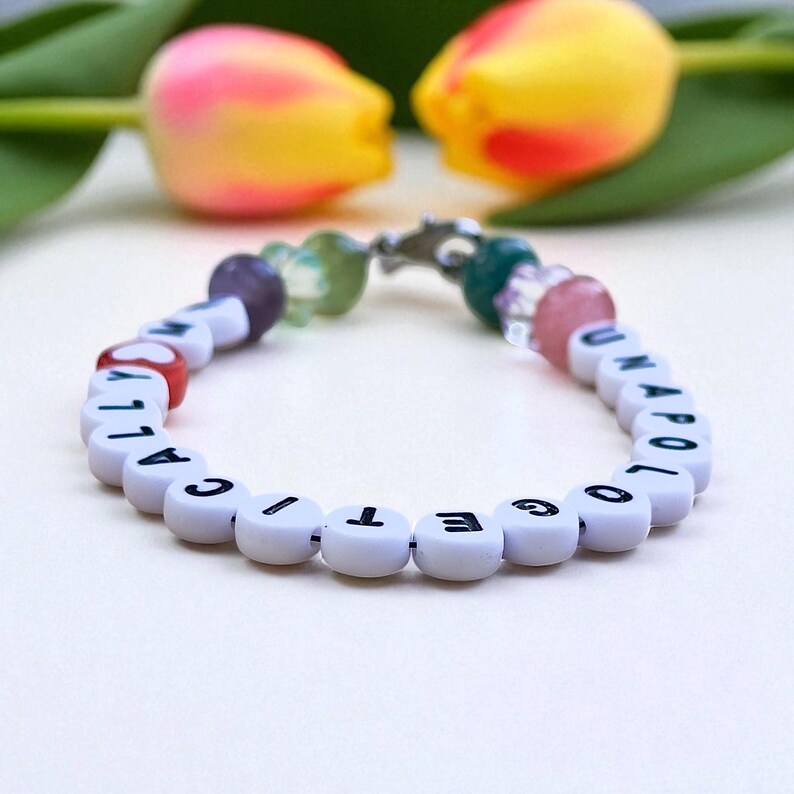 Unapologetically Me Bracelet: Empowerment Beaded Jewelry - Etsy