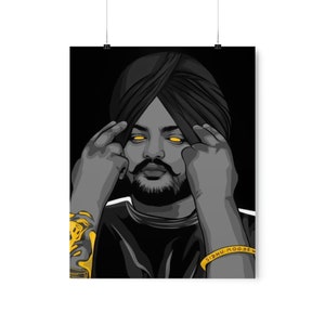Sidhu Moosewala Poster Punjabi Posters 295 Sidhu Moose Wala - Etsy