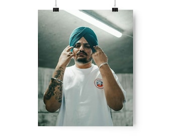Sidhu Moosewala Canvas - Punjabi Posters - 295 - Sidhu Moose Wala - Etsy