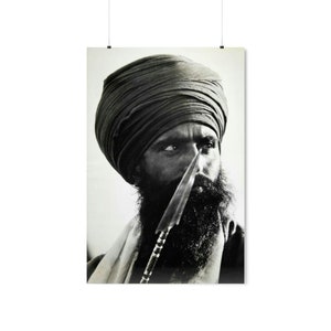 Sant Jarnail Singh Bhindranwale, Metal Art Print, Sikh Art Painting ...