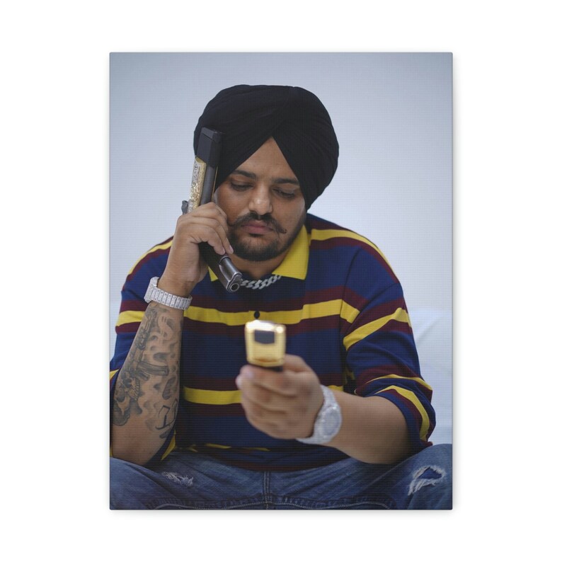 Sidhu Moosewala Canvas - Punjabi Posters - 295 - Sidhu Moose Wala - Etsy