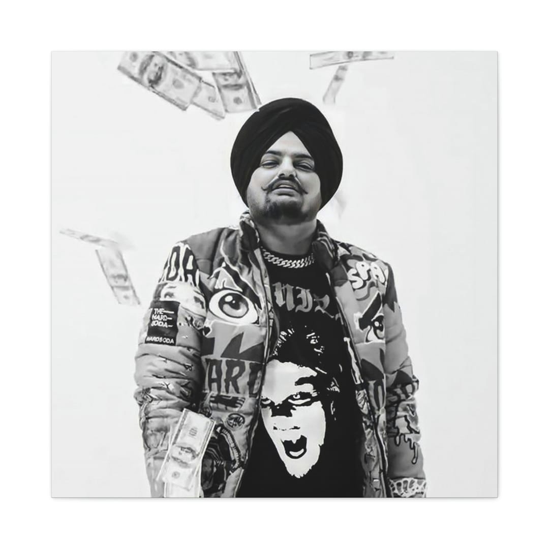 Sidhu Moosewala Canvas - Punjabi Posters - 295 - Sidhu Moose Wala - Etsy