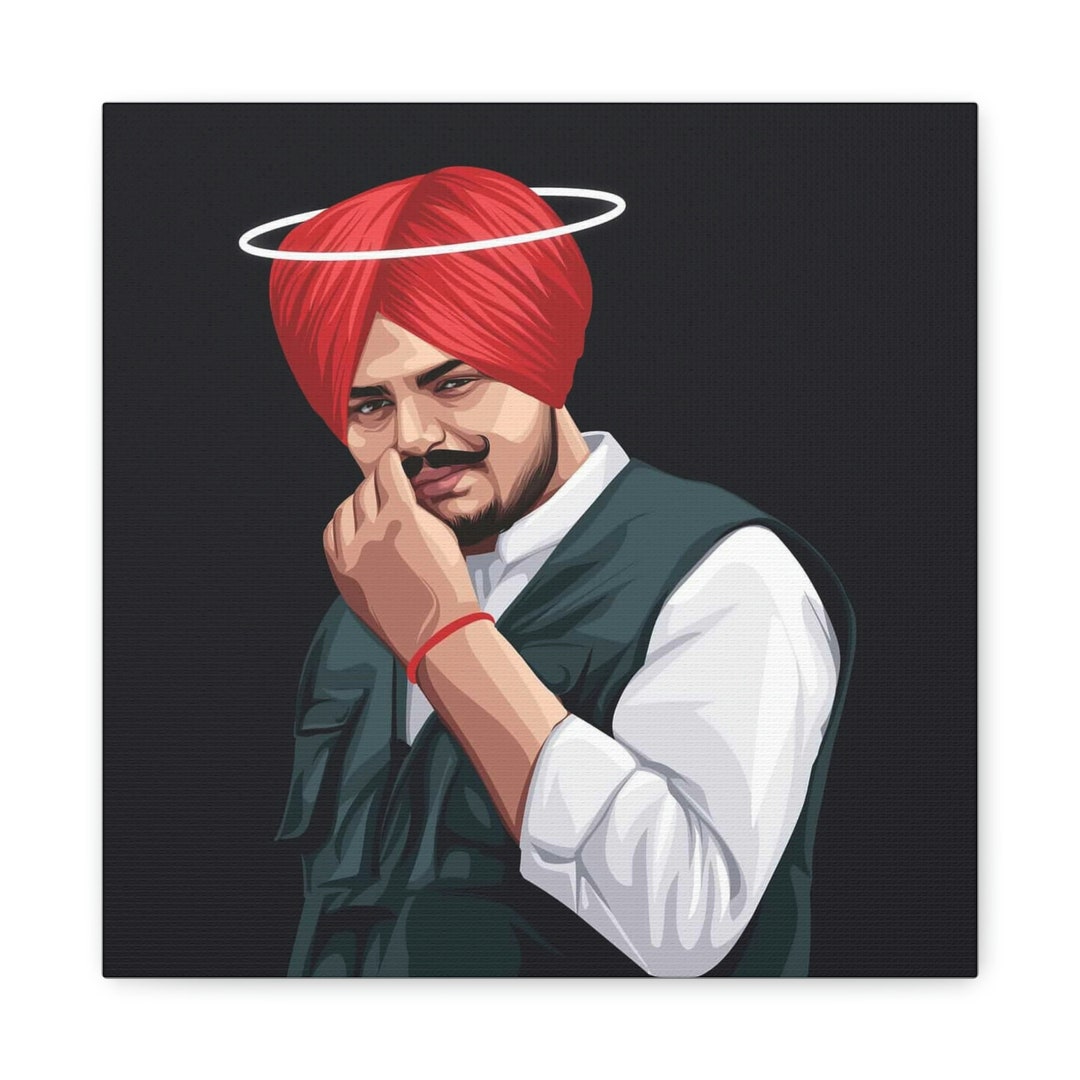 Sidhu Moosewala Canvas Punjabi Posters 295 Sidhu Moose Wala - Etsy
