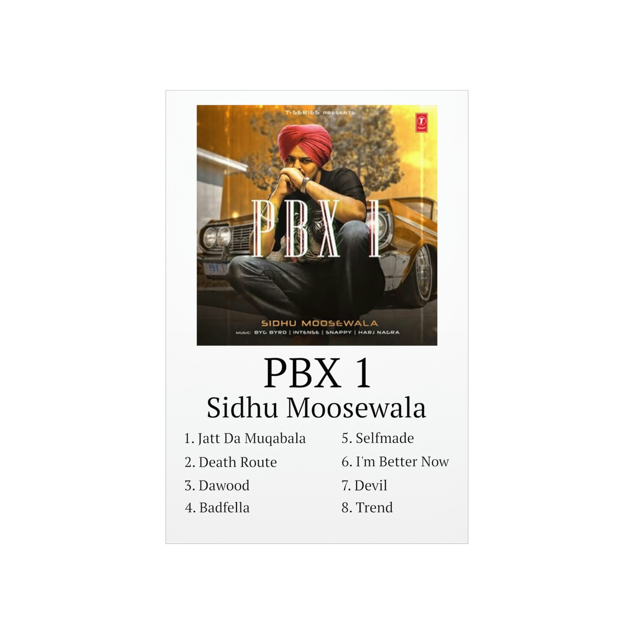 Sidhu Moosewala Poster PBX 1 Poster - Etsy