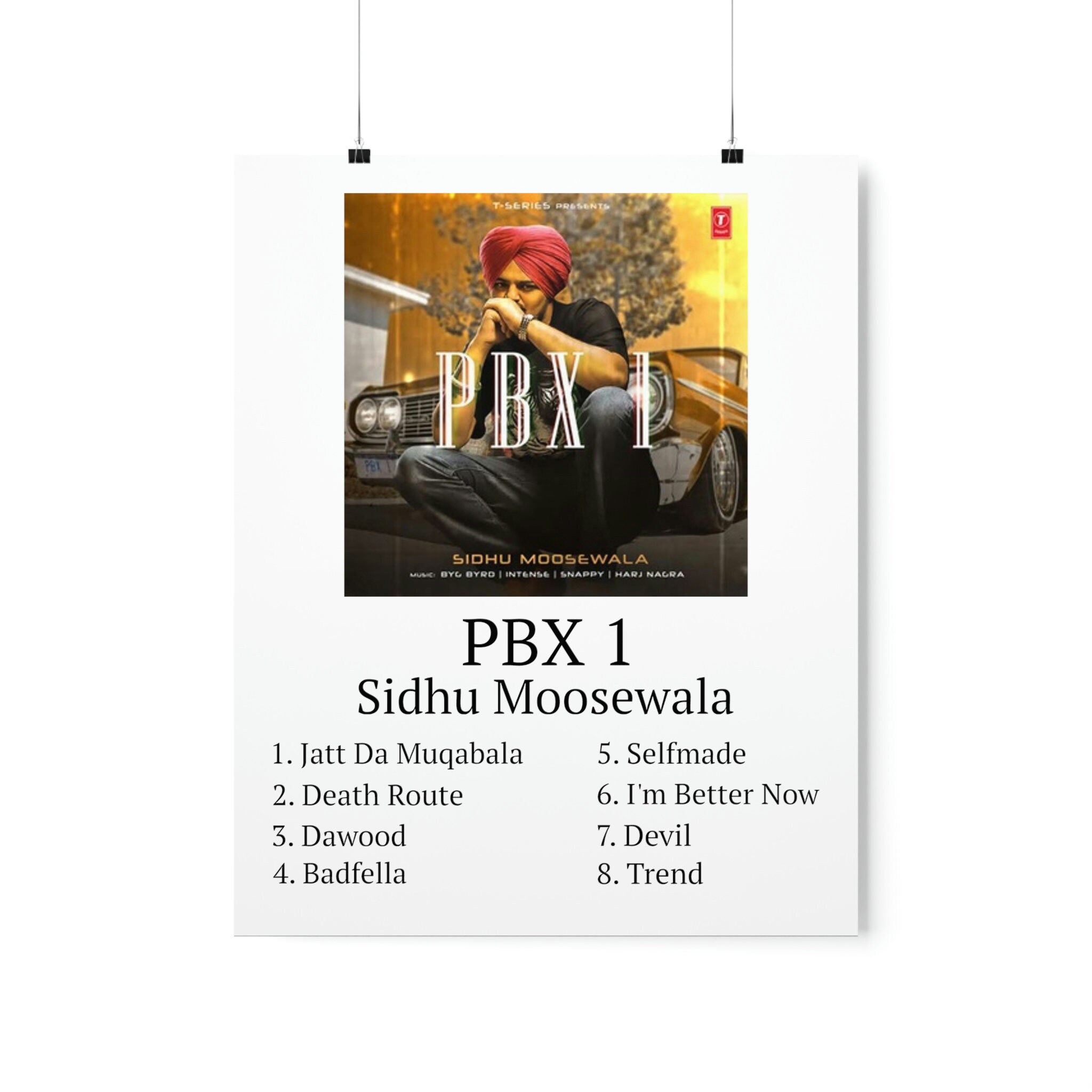 Sidhu Moosewala Poster PBX 1 Poster - Etsy