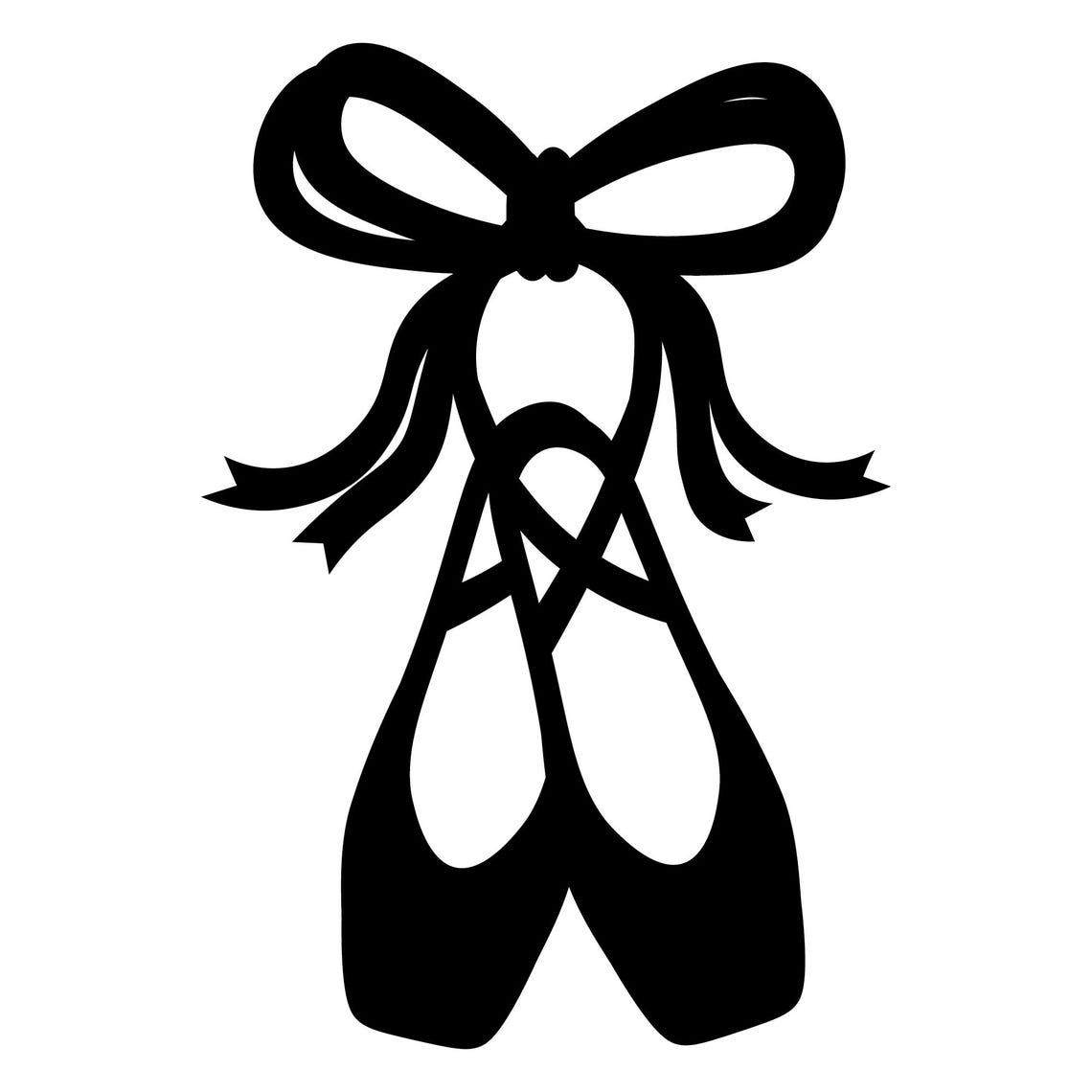 Ballet Shoes Clip Art - SVG, AI, PNG - Etsy