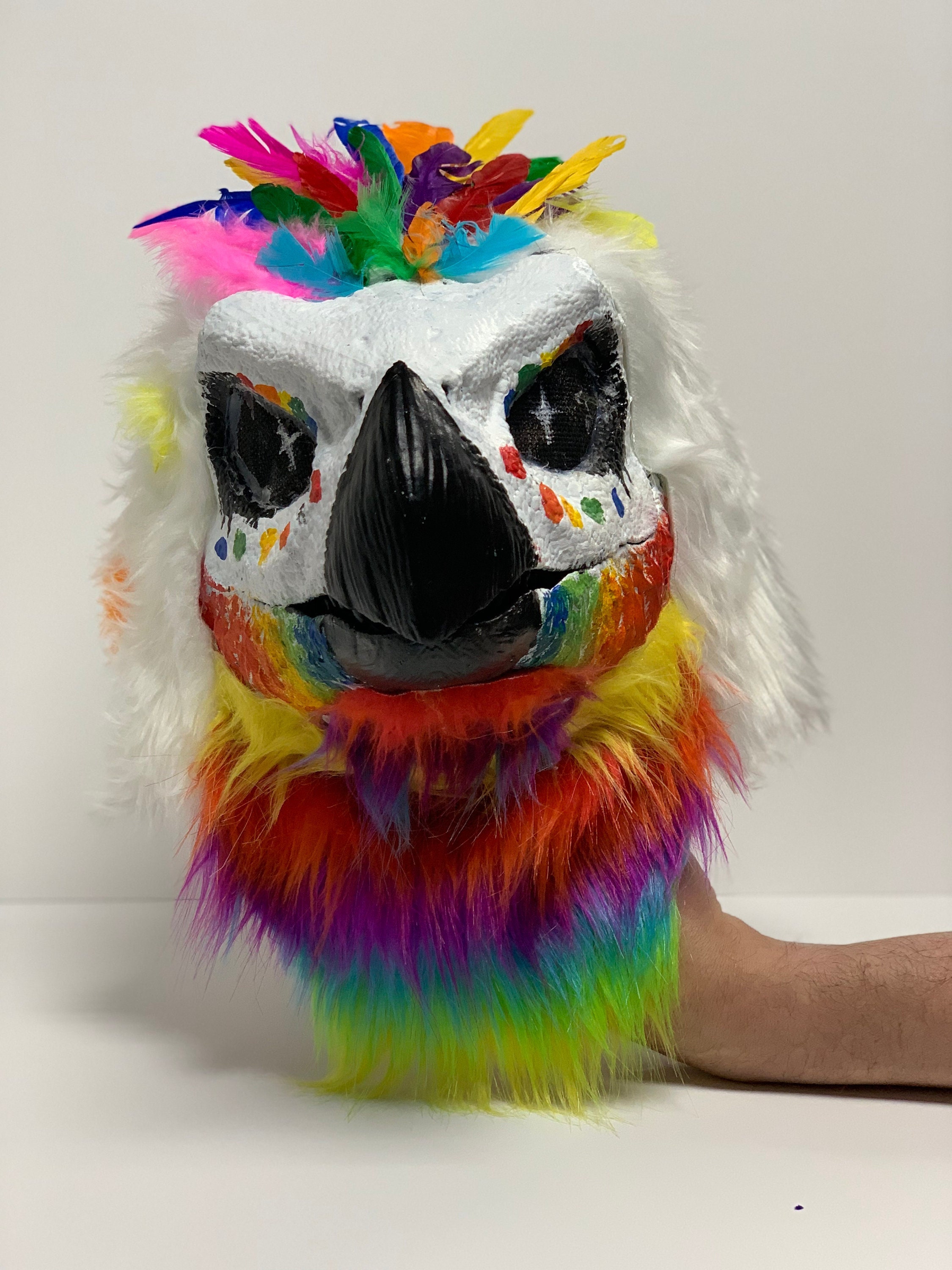 PRIDE Dino Mask Head - Etsy