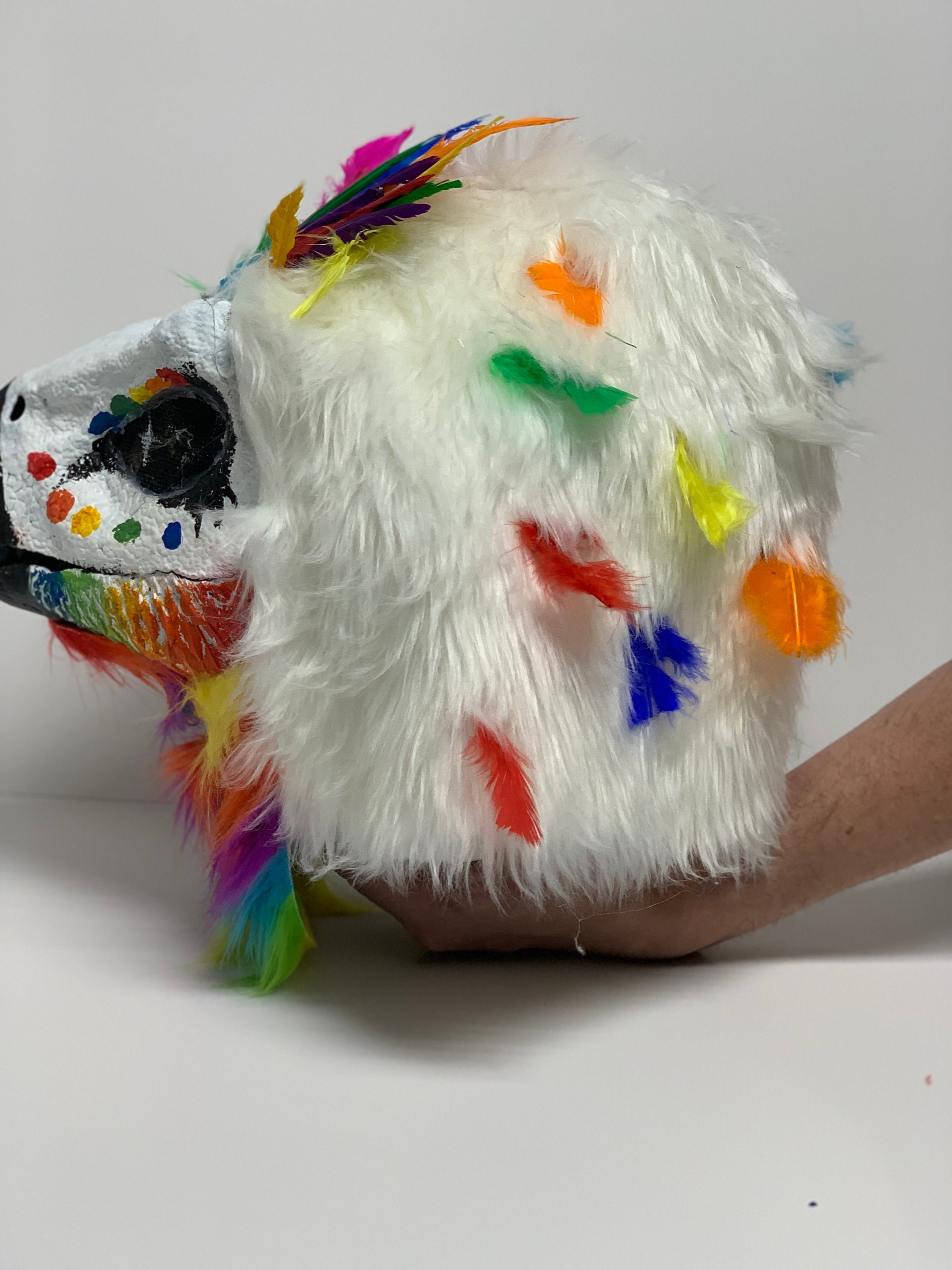 PRIDE Dino Mask Head - Etsy