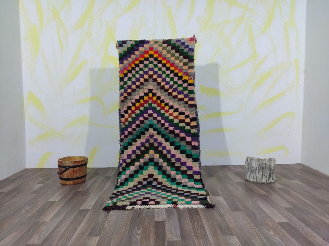 Hallway Moroccan Runner-multi Colored Runner Rug Moroccan Vintage ...