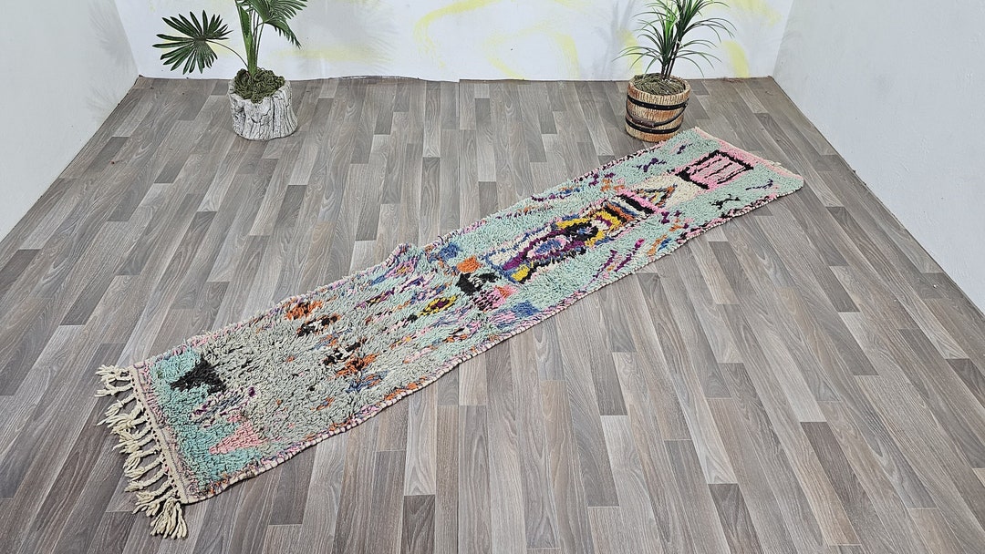 Turquoise Berber Runner,rug Runner Custom, Erber Rug,beni Ourain Rugs ...