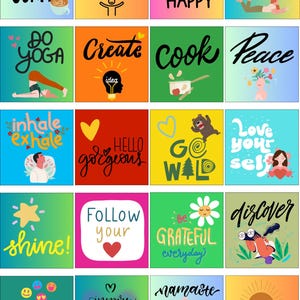 Inspirational Affirmation Quote Cards, Mindfulness Cards, Printable ...