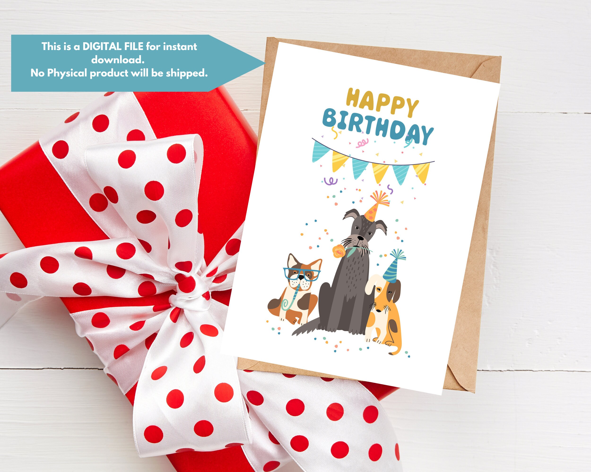 Printable Birthday Card,5x7 Printable Card,blank Happy Birthday Card ...