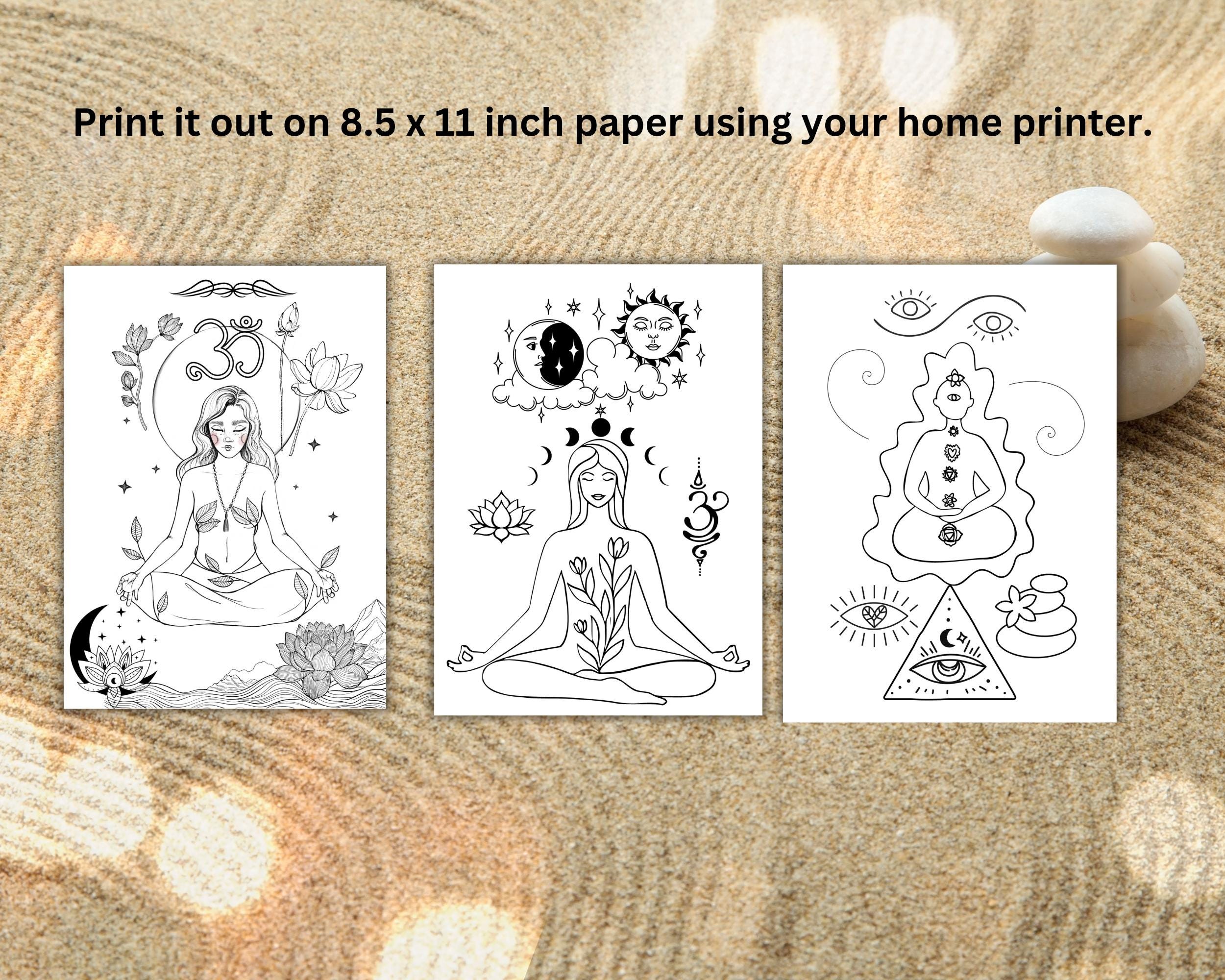 Mindfulness Colouring Pages, Buddha Coloring Page, Calm Colouring for ...
