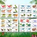 Printable Dinosaur Flash Cards for Kid's Activity, Dinosaur Memory Card ...