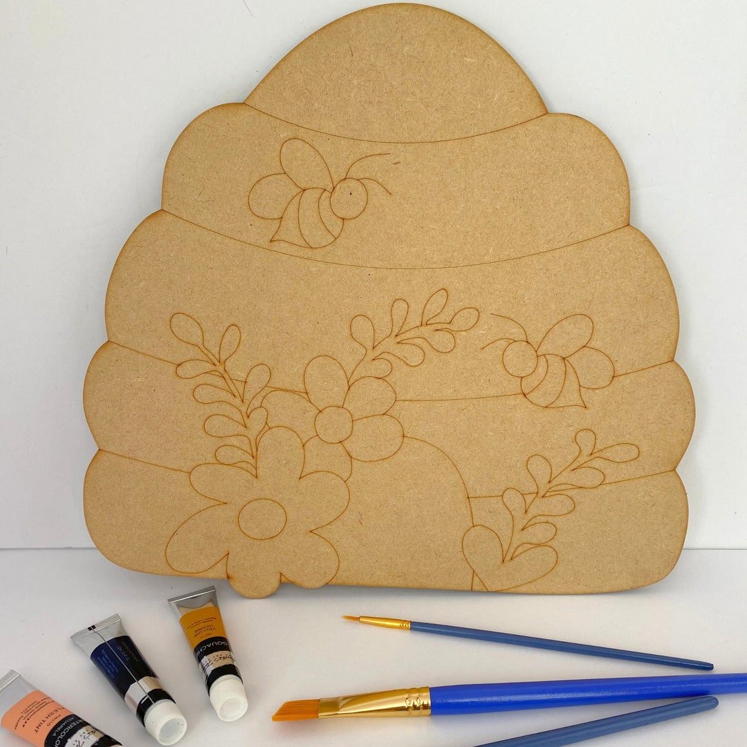 LARGE Bee Themed Honeycomb Crafting Kit for Adults, Craft Kits for ...