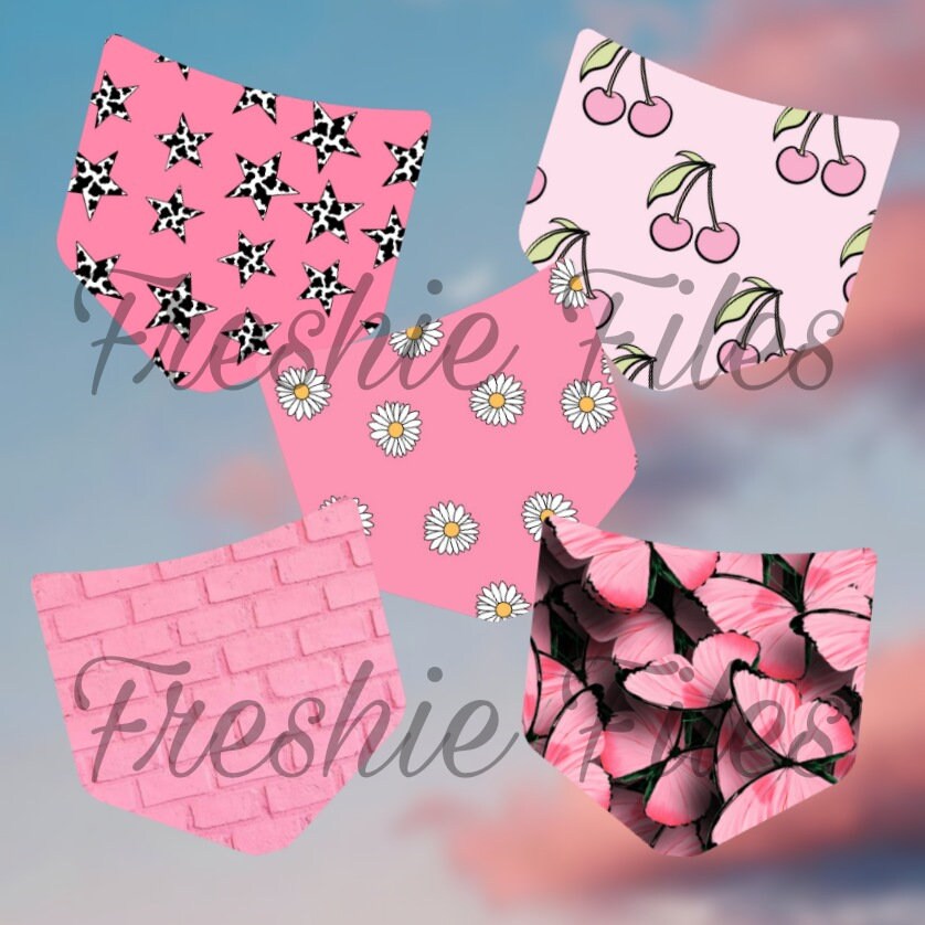 PNG Pink Themed Pocket Svg Files for Car Frehshie Molds and More - Etsy