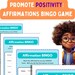 Children's Affirmations Bingo Worksheets – Educational Classroom ...