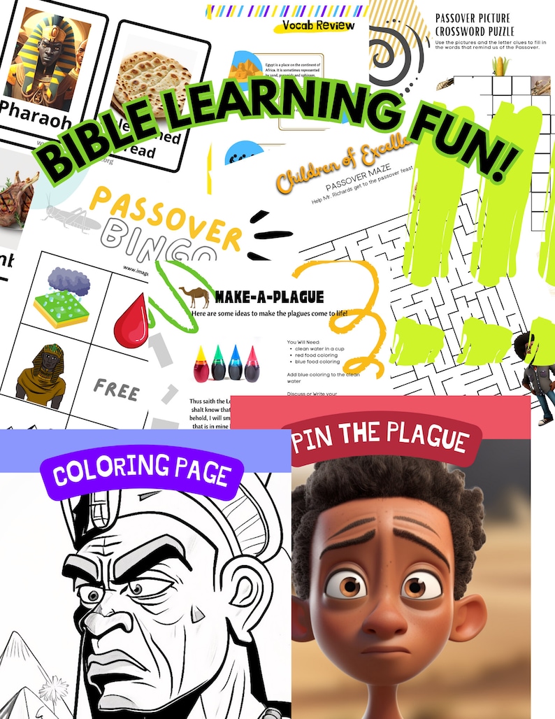 Passover Playbook: Activities for Kids - Etsy