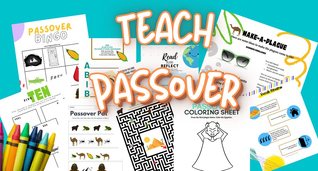 Passover Adventure: Engaging & Educational Activity Worksheets Set for ...