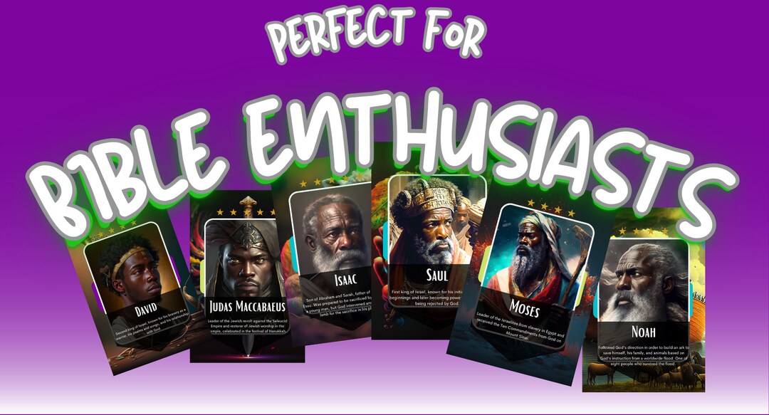 Men of the Bible Collector Cards – Inspirational & Educational – Set of ...