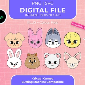 SKZOO Stray Kids Vector Files for Cricut, Cameo - Includes SKZOO Names ...