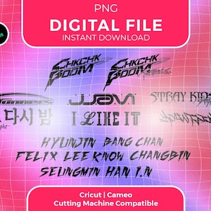 Stray Kids SKZ Ate, Track Titles, Logo Vector Set, Names, PNG Digital ...
