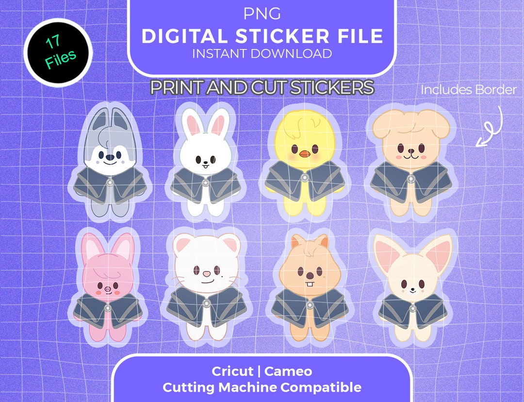 Stray Kids Skz Skzoo PNG Files, Mini Chibi Magic School Sticker File ...