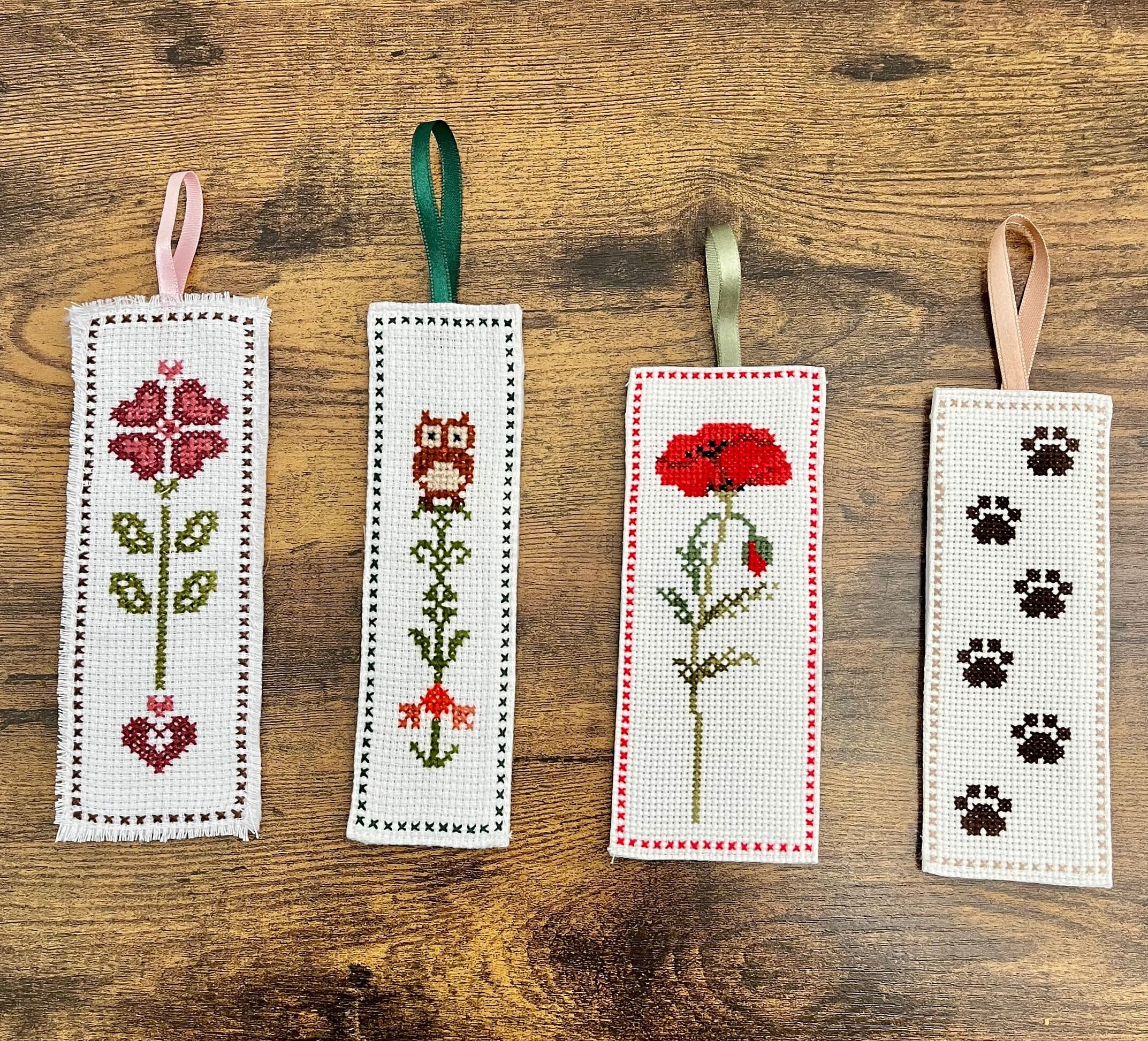 Cross Stitch Bookmarks set of 2 - Etsy