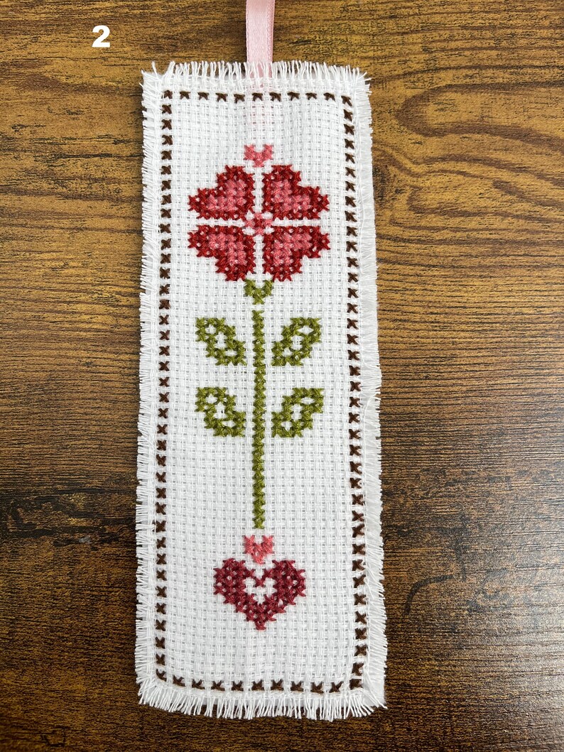 Cross Stitch Bookmarks set of 2 - Etsy