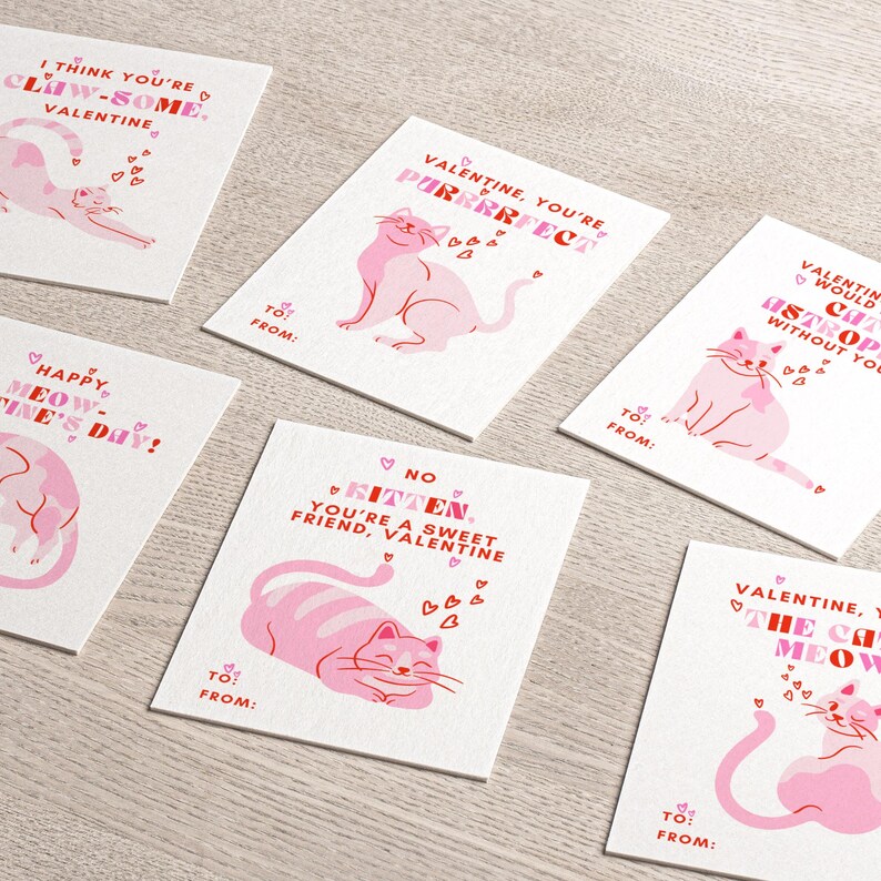 Printable Colorful Valentine Gift Tags, Preschool Valentines, Teacher ...