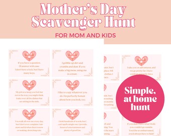 Mother's Day Scavenger Hunt Printable Scavenger Hunt - Etsy