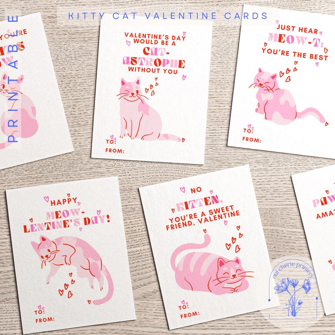 Printable Colorful Valentine Gift Tags, Preschool Valentines, Teacher ...