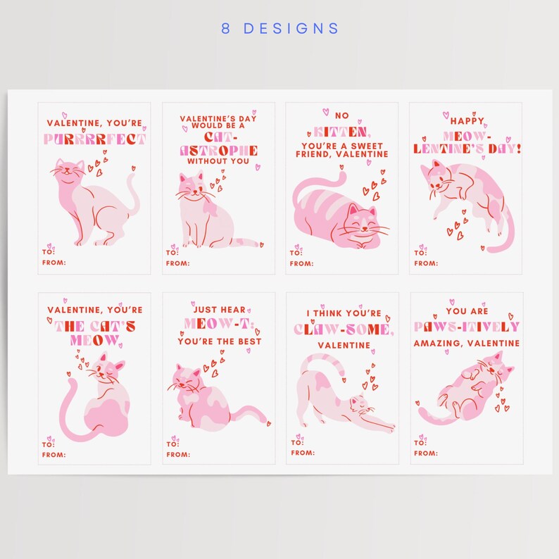 Printable Colorful Valentine Gift Tags, Preschool Valentines, Teacher ...