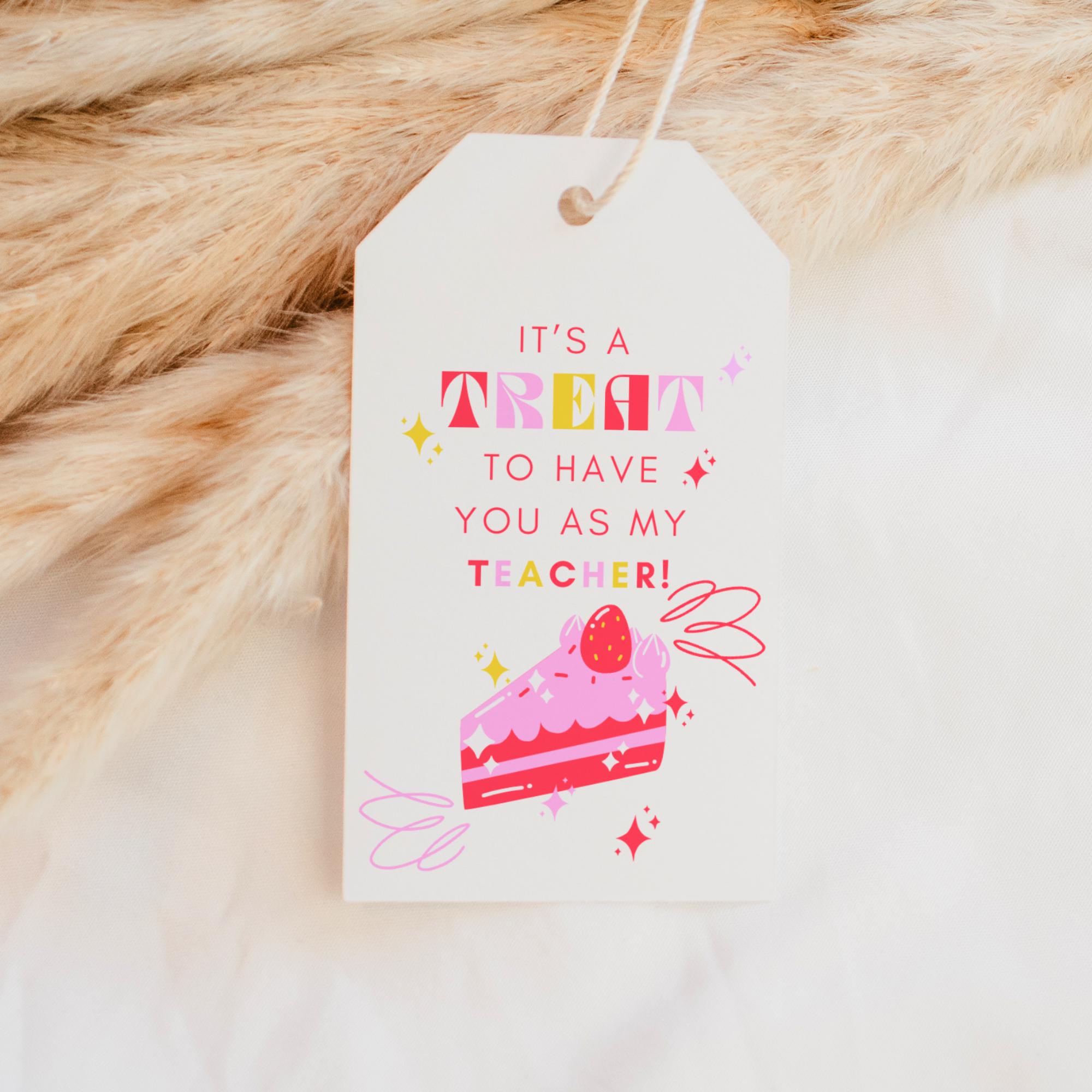 Printable Back to School Teacher Appreciation Tag, First Day Teacher ...