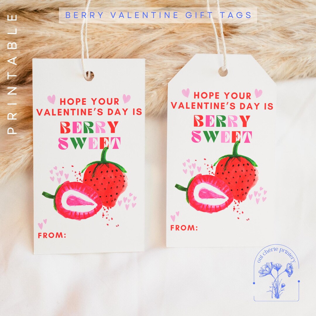 Printable Colorful Valentine Gift Tags, Preschool Valentine, Teacher ...
