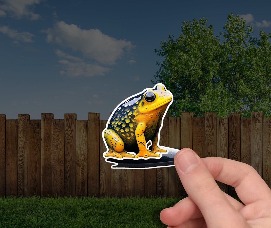 Rain Frog With Rubber Boots Sticker | Waterproof Vinyl Decal - Etsy