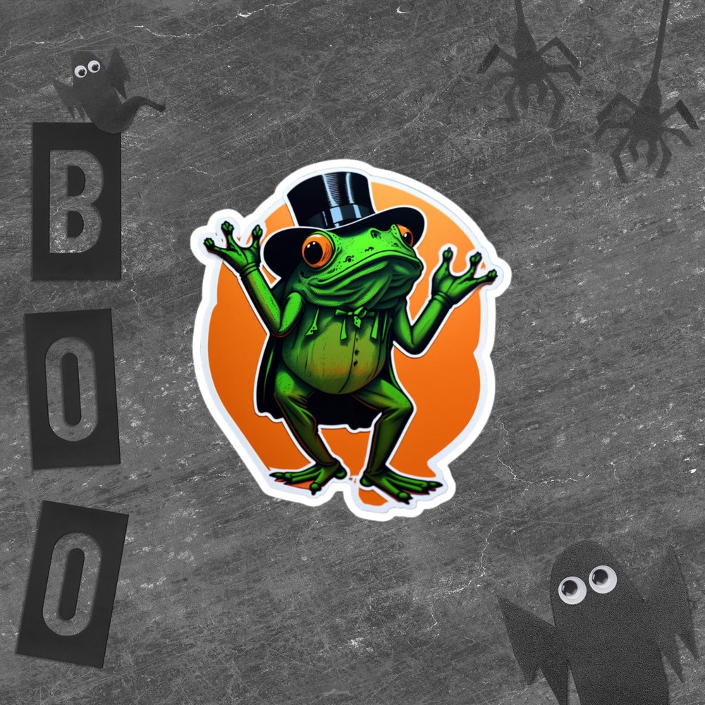 Debut Frog Vinyl Sticker Decal Water Bottles, Laptops, and Notebooks ...