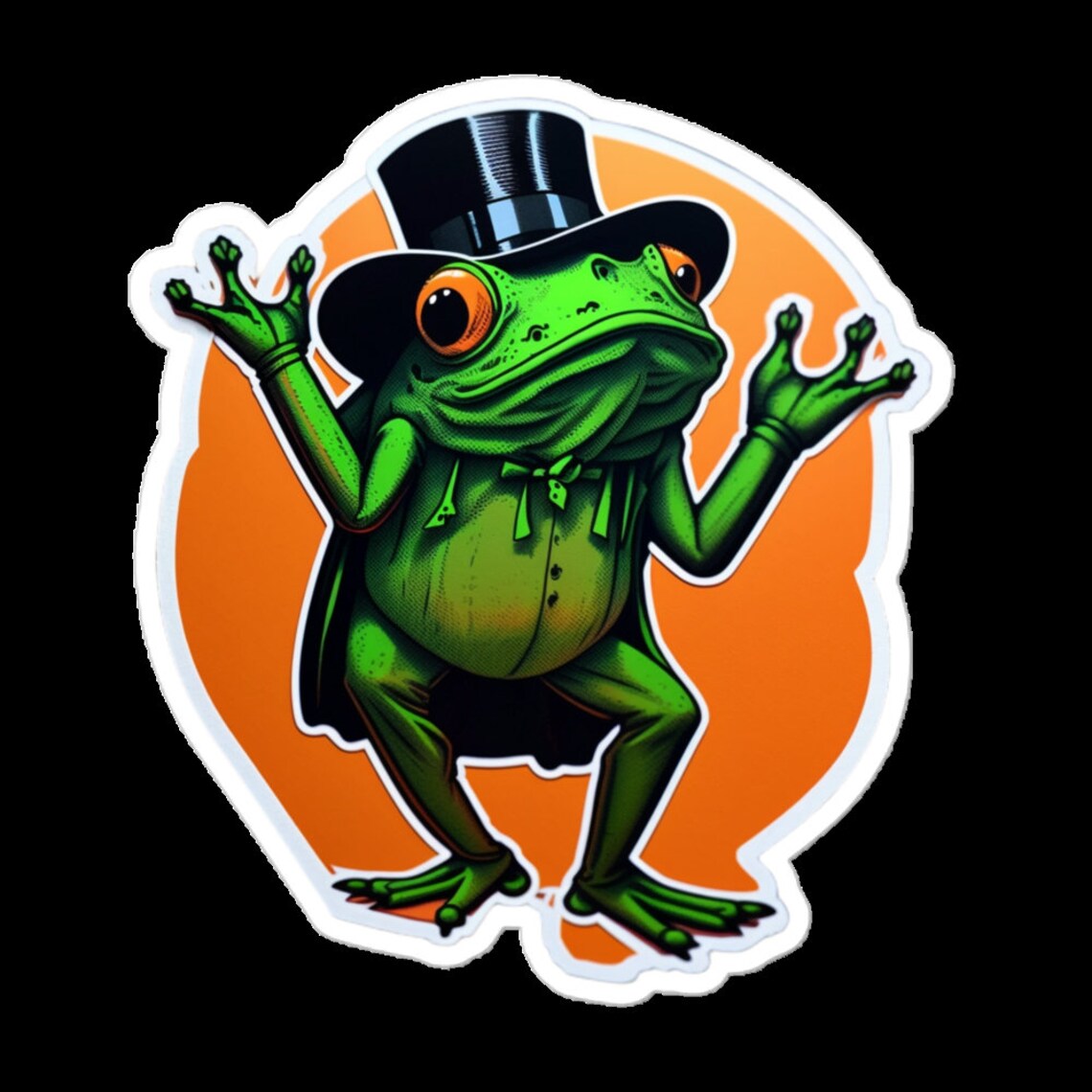 Debut Frog Vinyl Sticker Decal Water Bottles, Laptops, and Notebooks ...