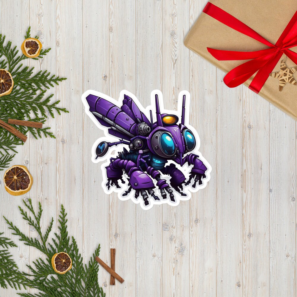 Science Fiction Grasshopper Sticker - Unique Vinyl Decal for Laptops ...