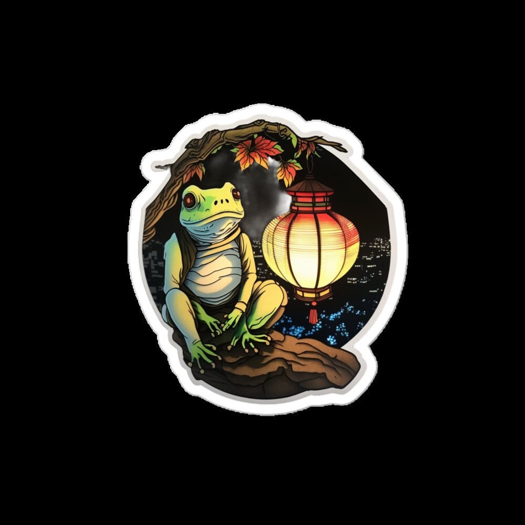Lonely Frog Vinyl Sticker | Laptop Decal, Water Bottle Sticker - Etsy