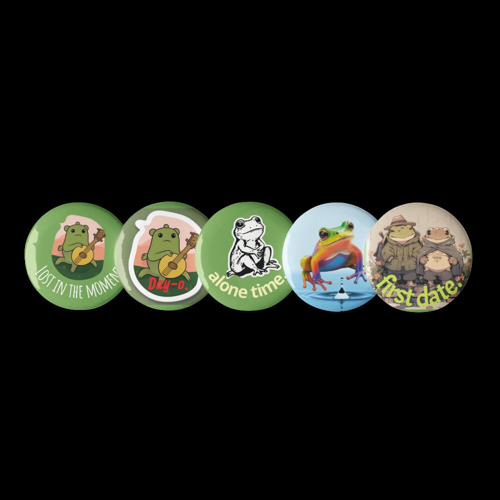Greatest Hits Frog MEME Pins - Trendy and Playful Enamel Pins ...