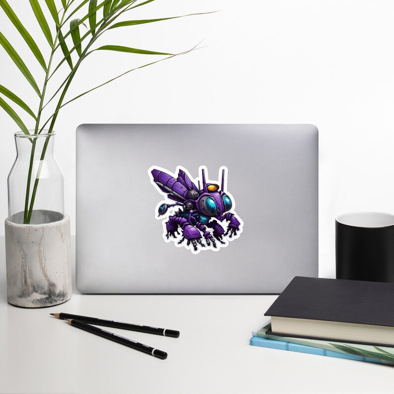 Science Fiction Grasshopper Sticker - Unique Vinyl Decal for Laptops ...