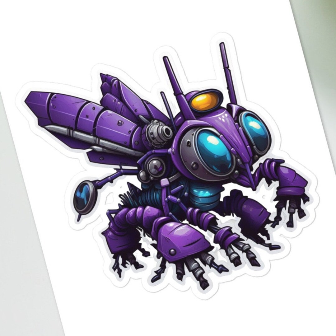 Science Fiction Grasshopper Sticker - Unique Vinyl Decal for Laptops ...