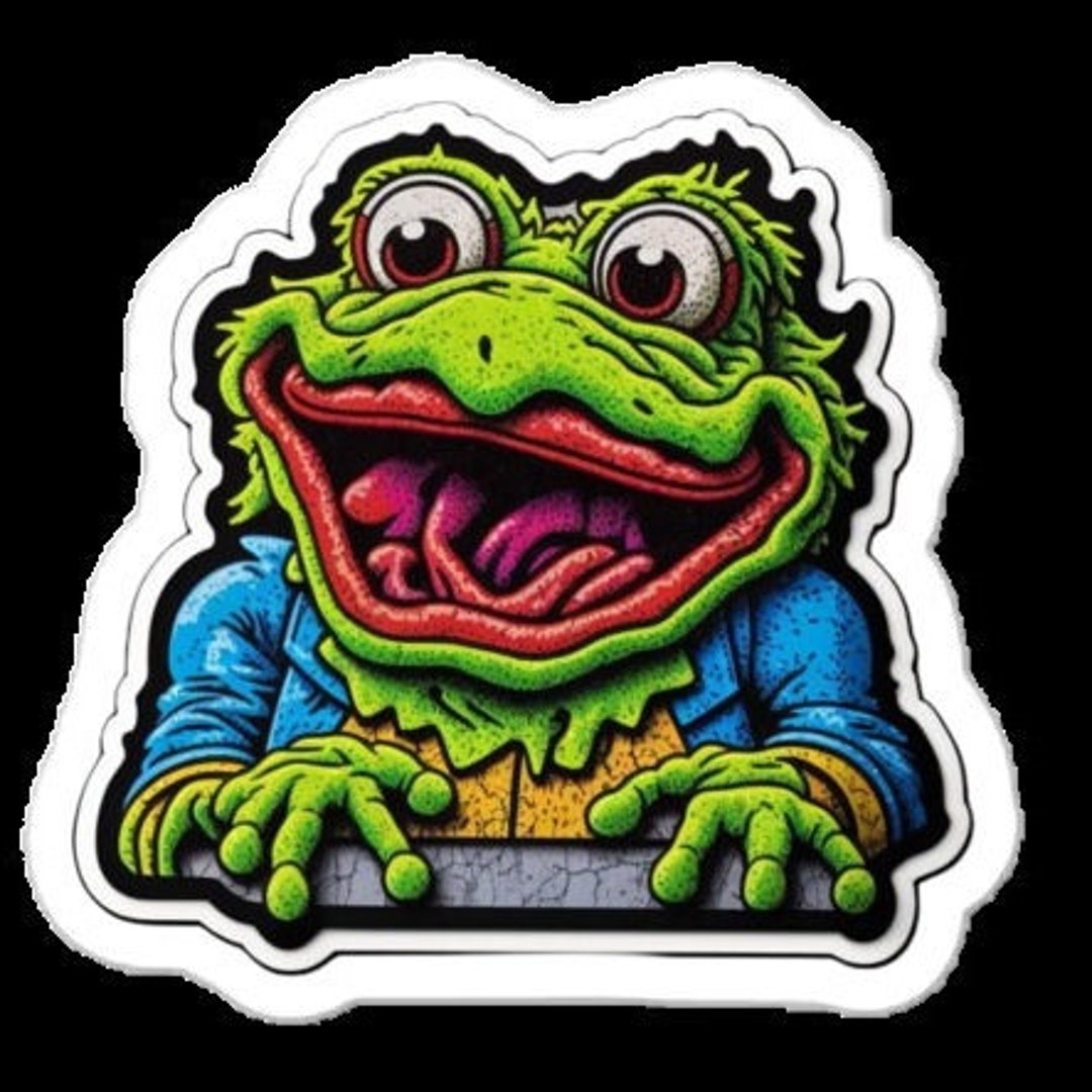 Gizmo Frog Vinyl Sticker Decal Bubble-free Stickers Water Bottles ...