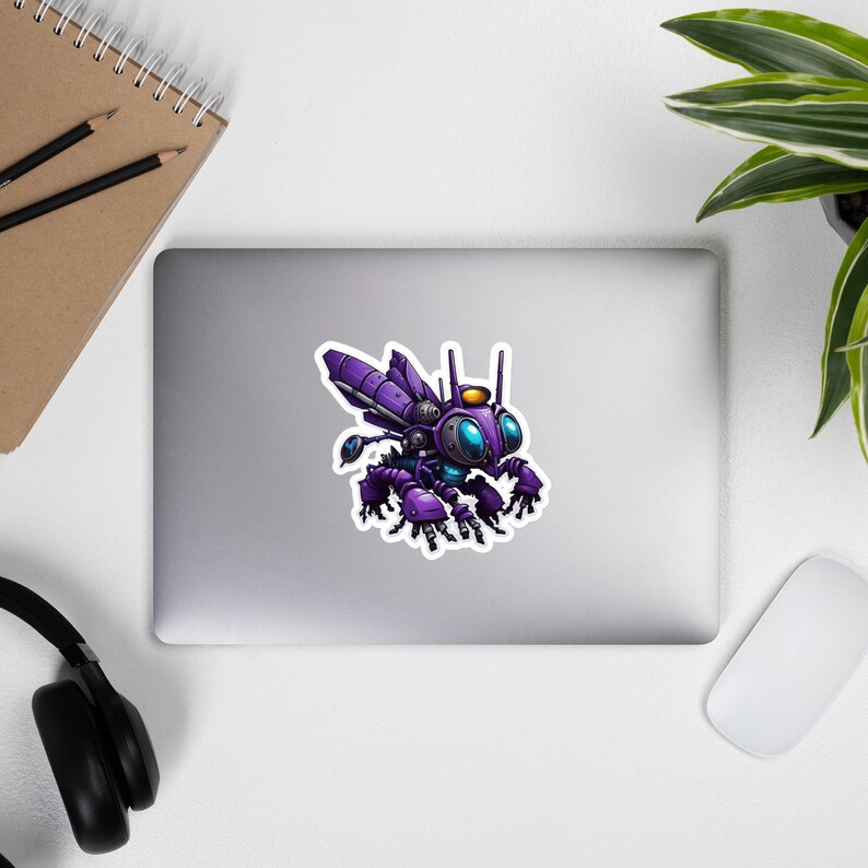 Science Fiction Grasshopper Sticker - Unique Vinyl Decal for Laptops ...