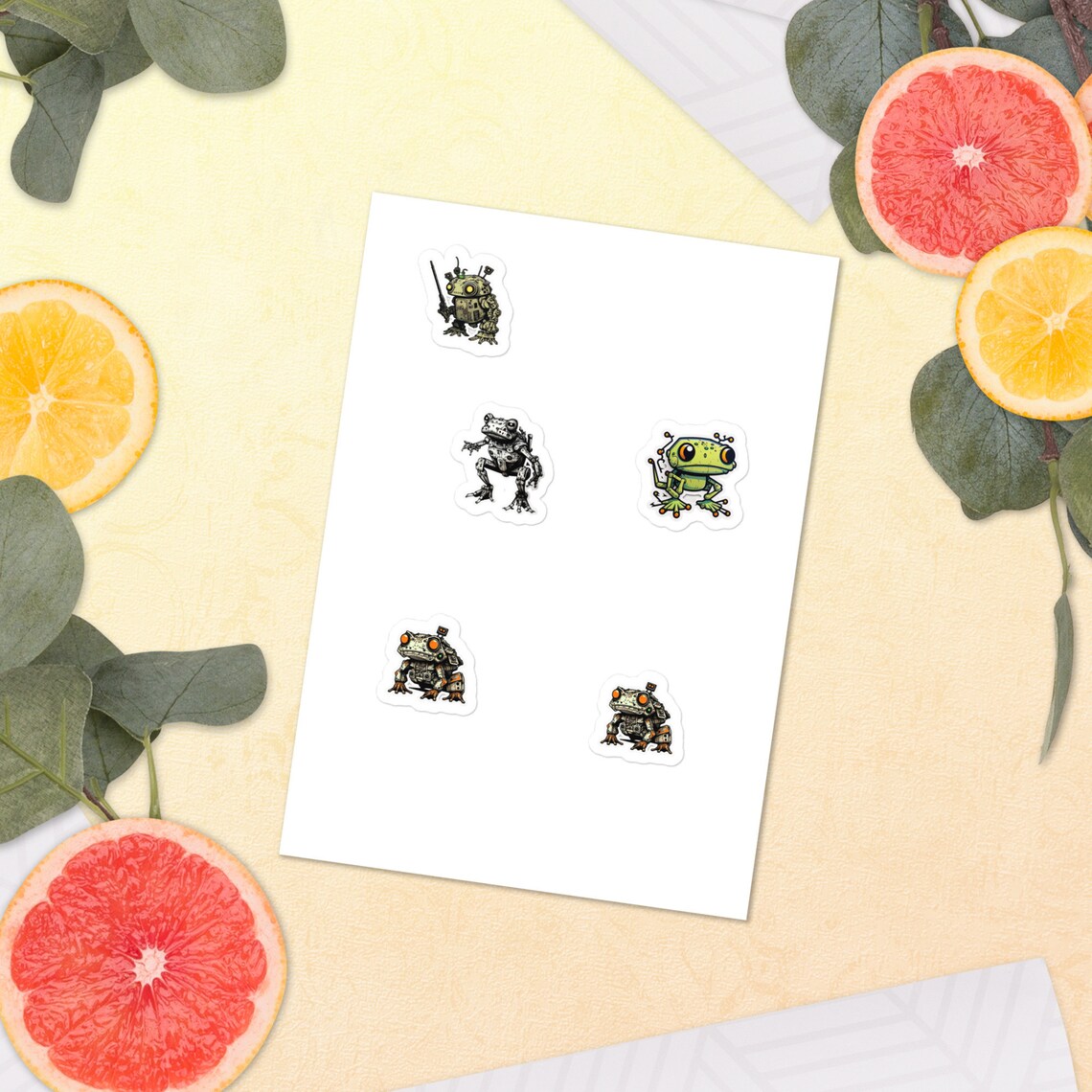 Robot Frog Stickers: Water-resistant Vinyl Decals for Fans of Cute and ...