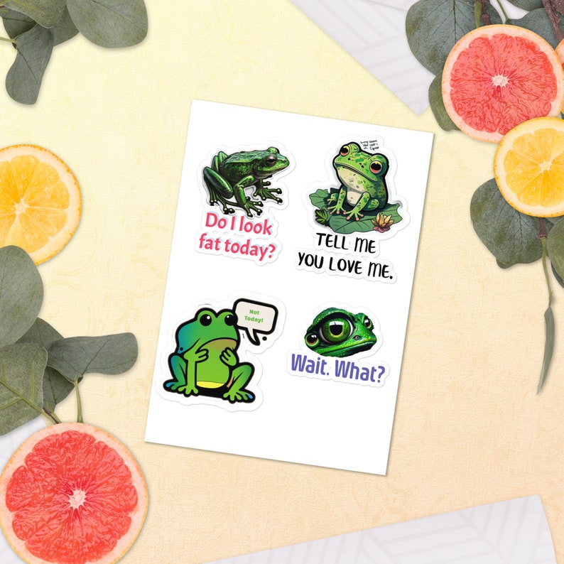 Funny Frog Meme Stickers, Laptop Decals, Water Bottle Stickers - Etsy